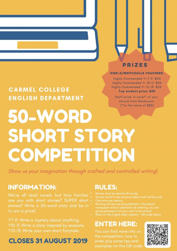 Short Story Competition - Carmel College