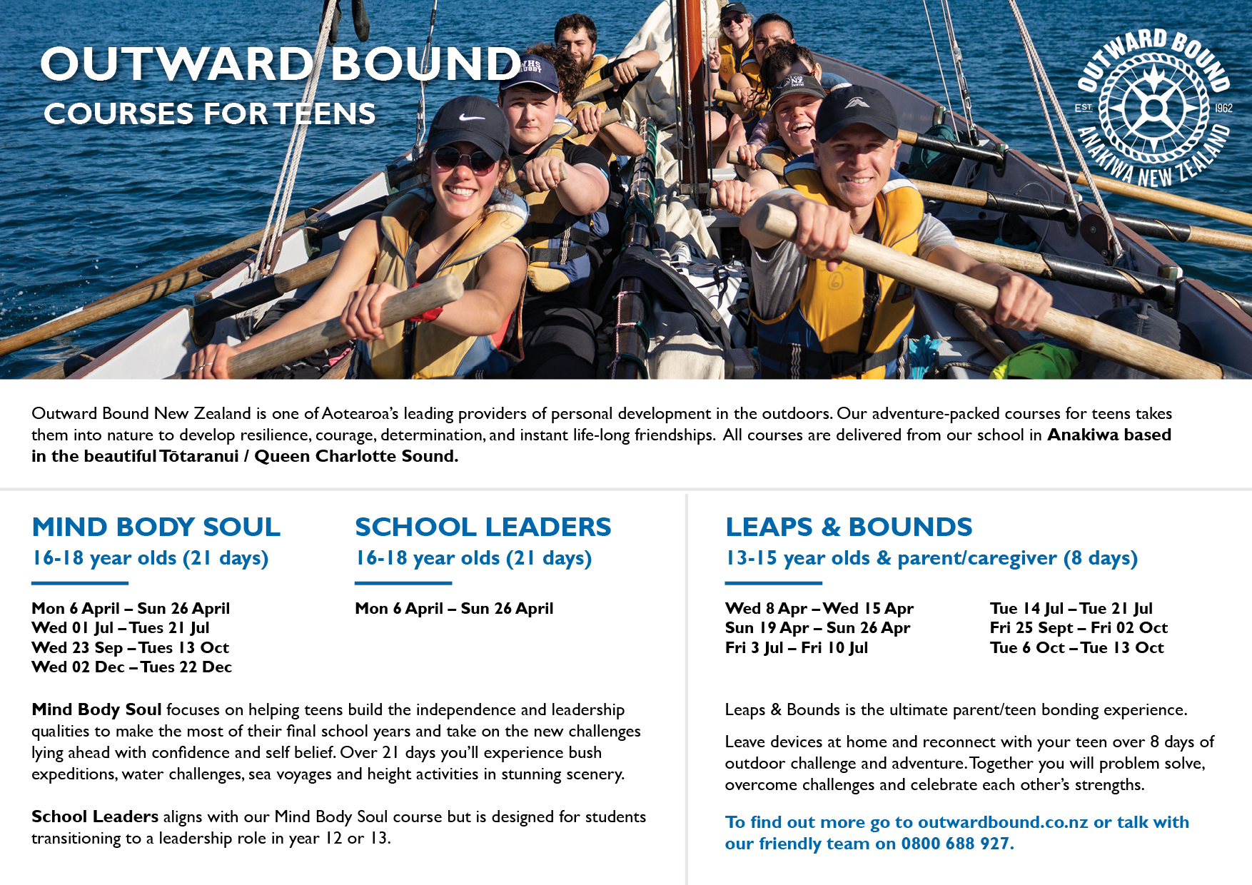 Outward Bound Courses For Teens - Carmel College