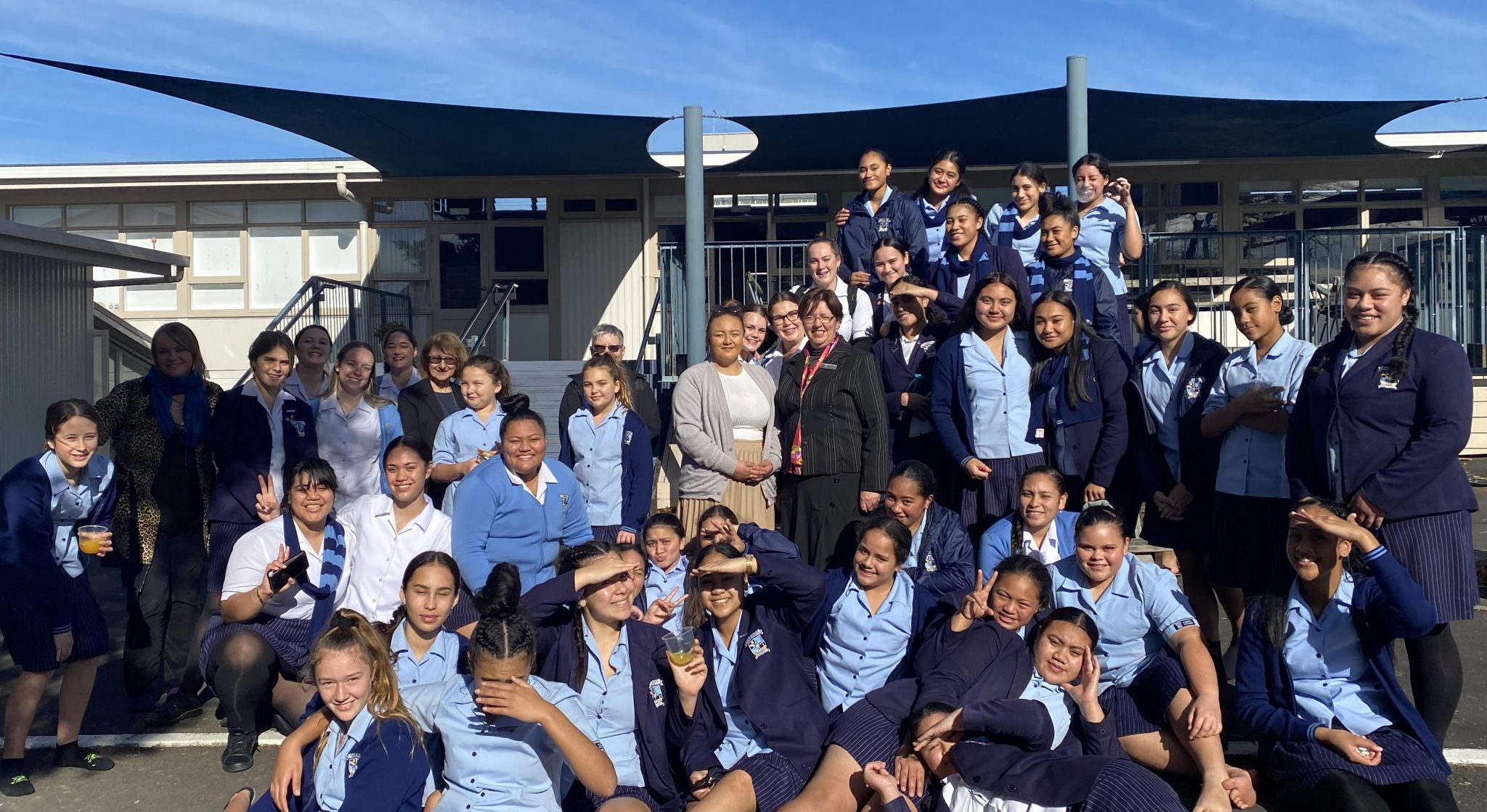 Students Welcome New Teacher - Carmel College