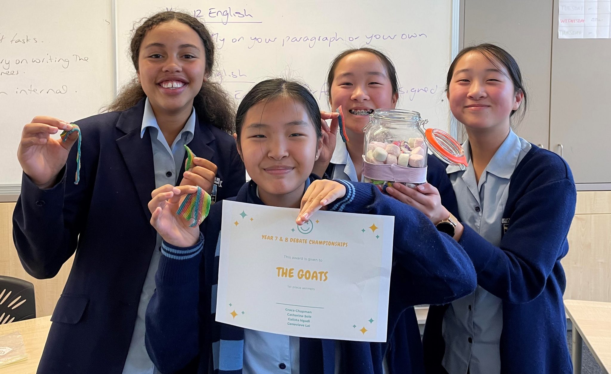 Year 7&8 Debating Competition Success - Carmel College