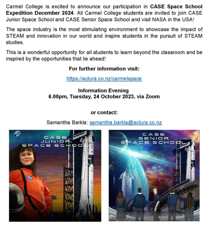 Join the CASE Space School Expedition in 2024 - Carmel College
